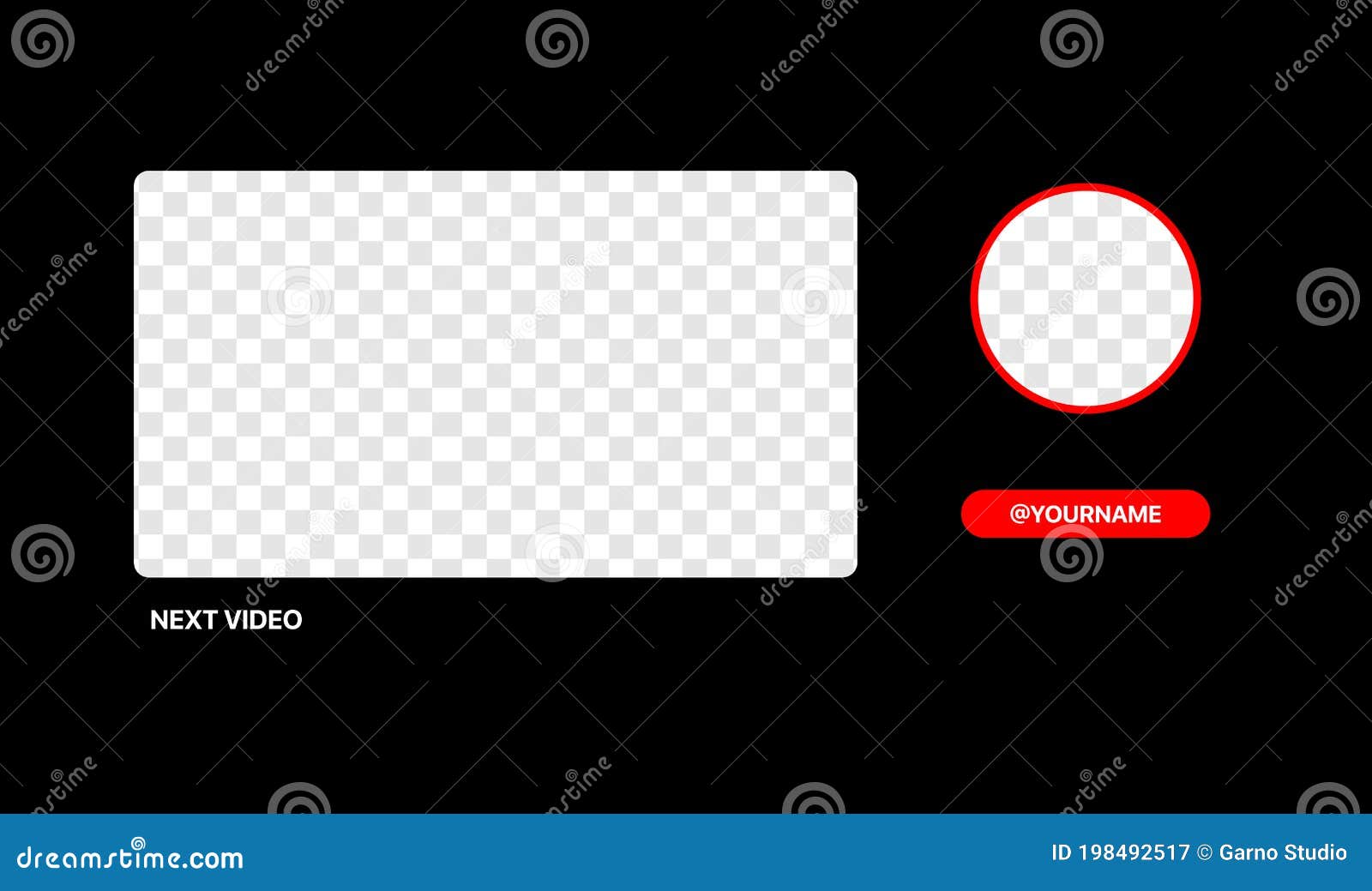 Youtube Social Media Next Episode Vector Wireframe Stock Vector ...