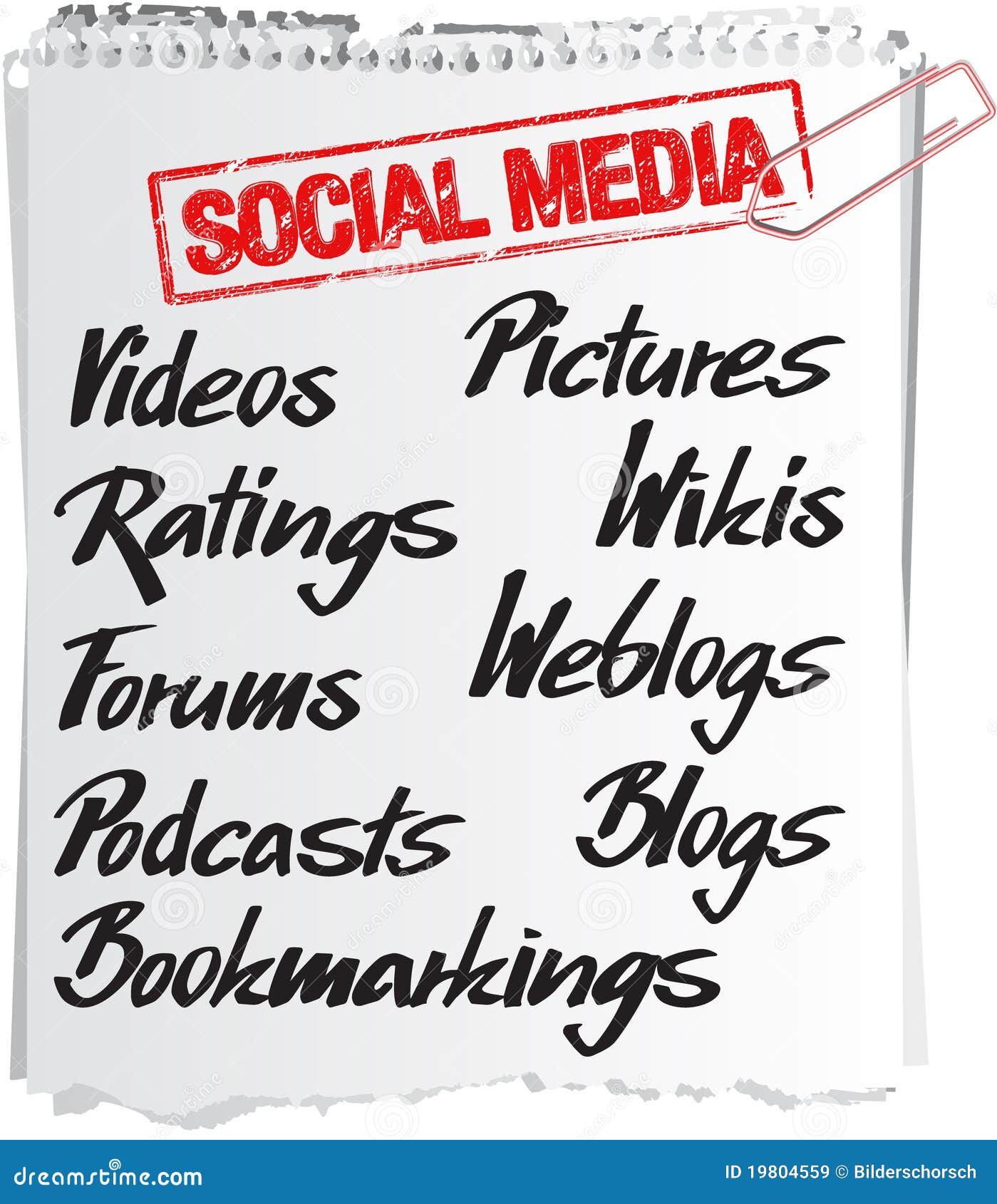 Social media notice stock vector. Illustration of audience - 19804559