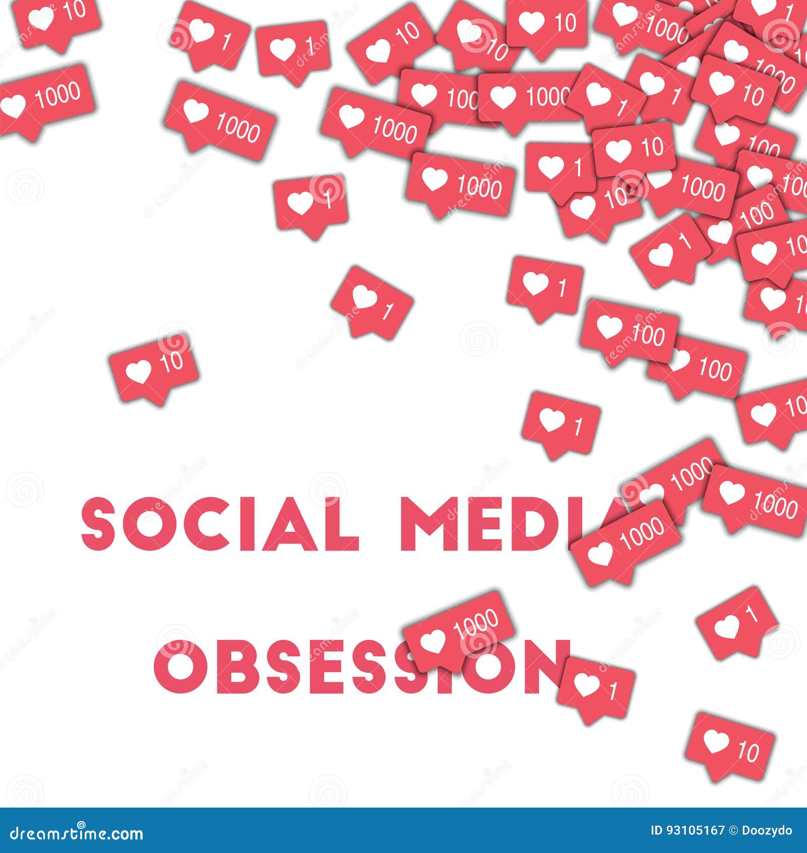 Social media obsession. editorial photography. Illustration of creative ...