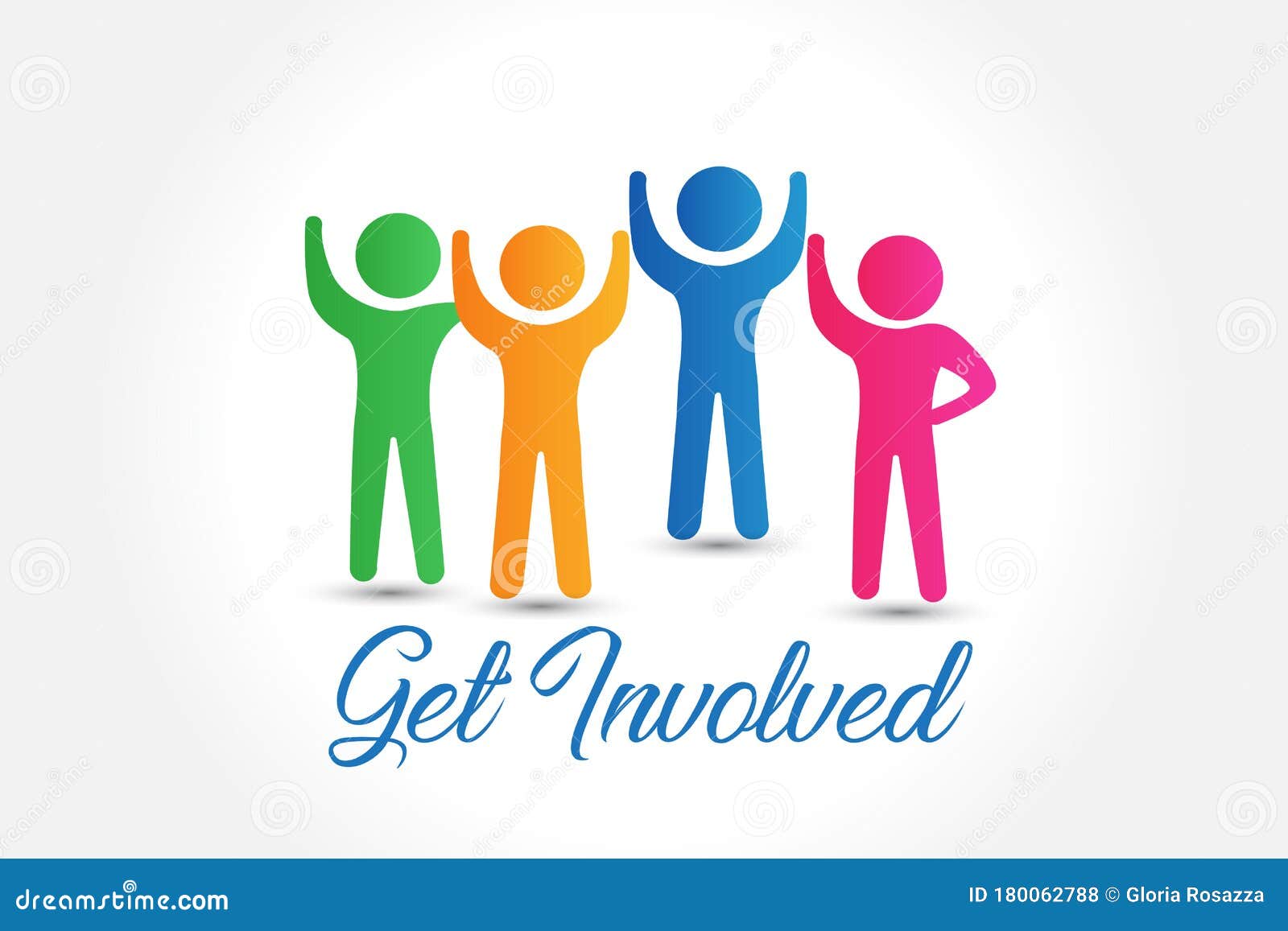 Social Media People Get Involved Logo Vector Stock Vector ...