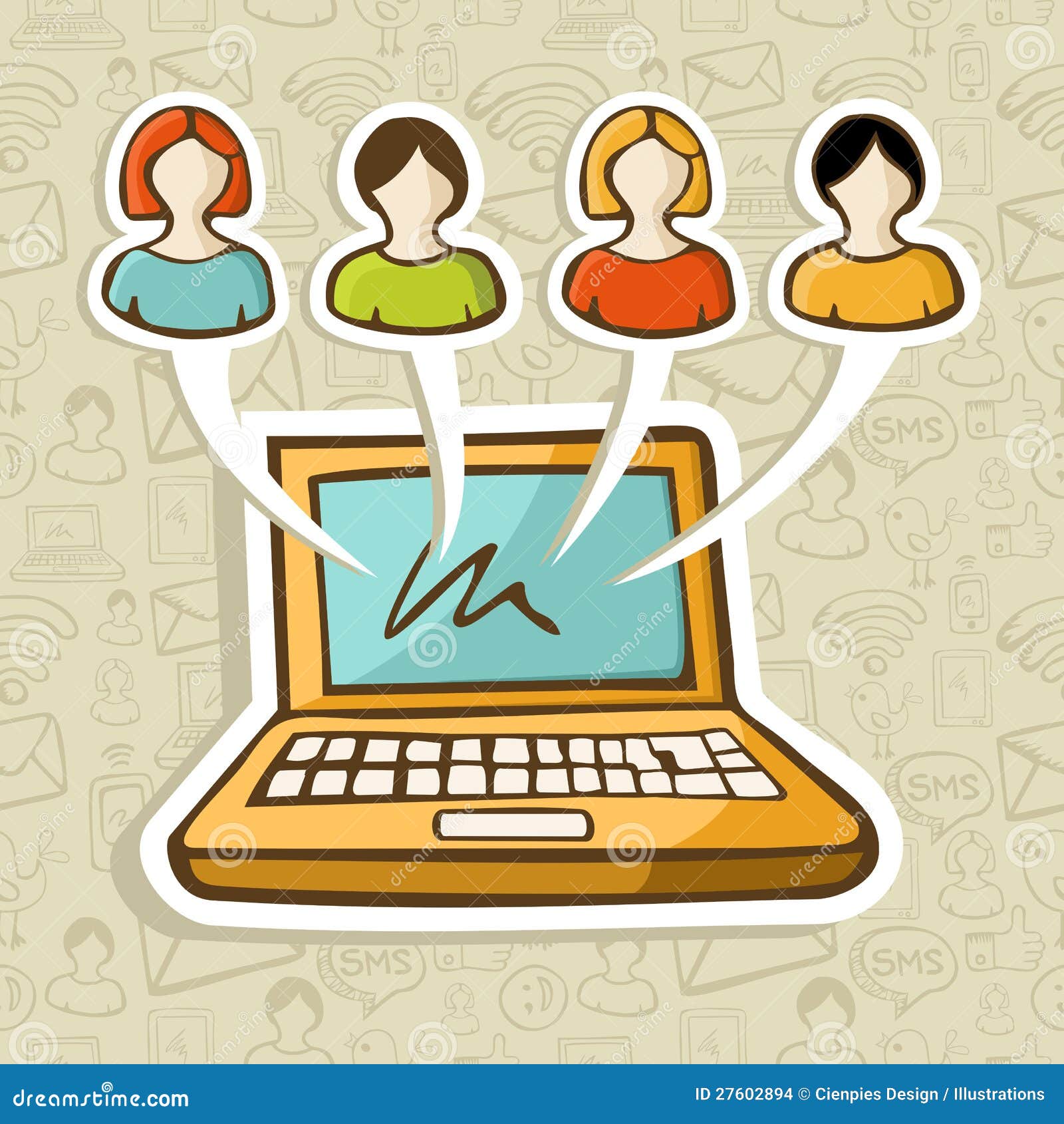 Interaktion Clipart People