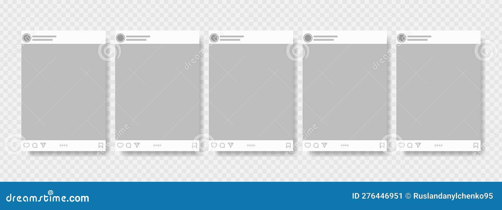 Social Media Photo Frame Layout Vector Quote Template. Vector ...