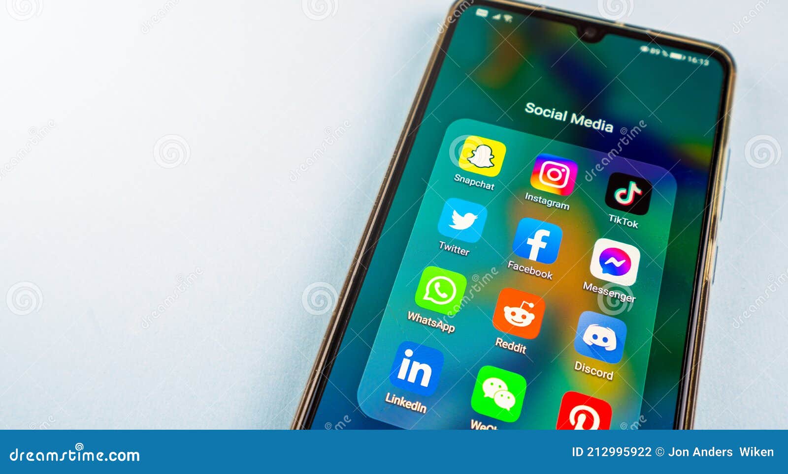 Social Media Platform Apps on Mobile Phone. Modern Communication ...