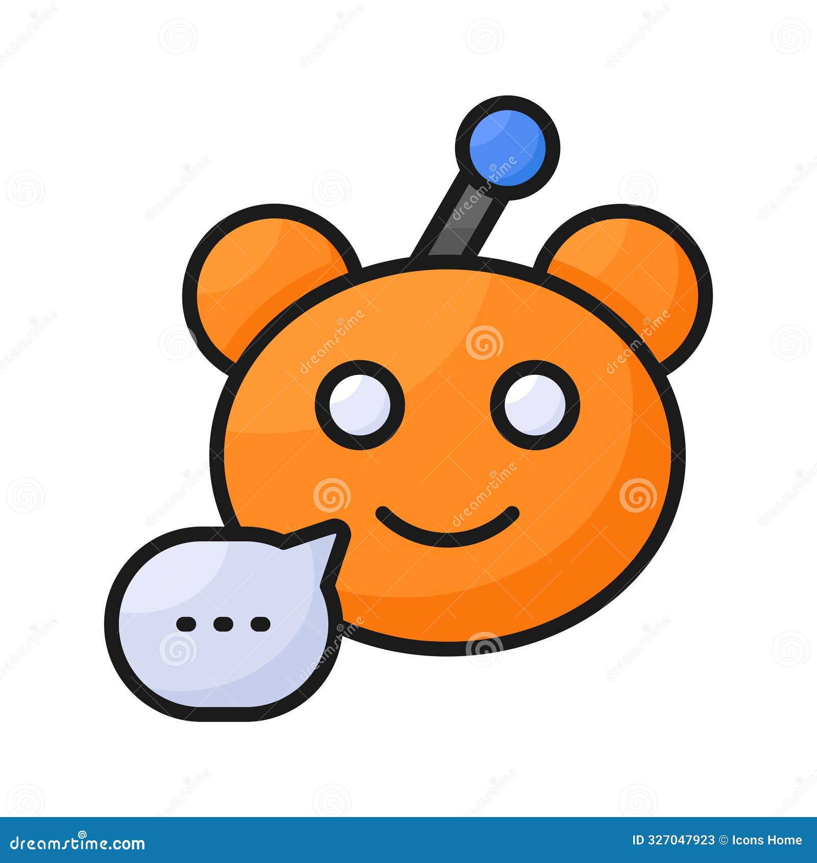 A Social Media Platform Post Their Content, Reddit Vector Design Stock ...