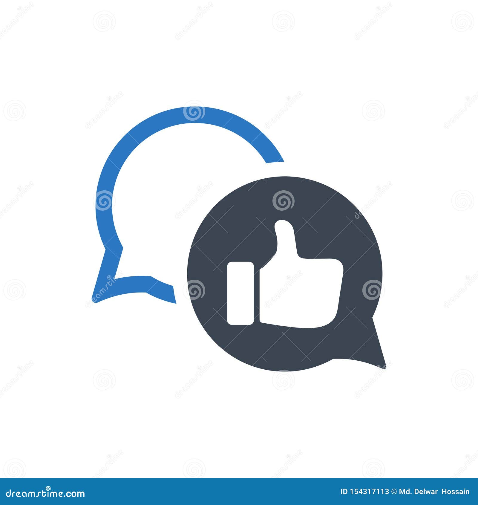 Social Media Positive Feedback Icon Stock Vector - Illustration of ...