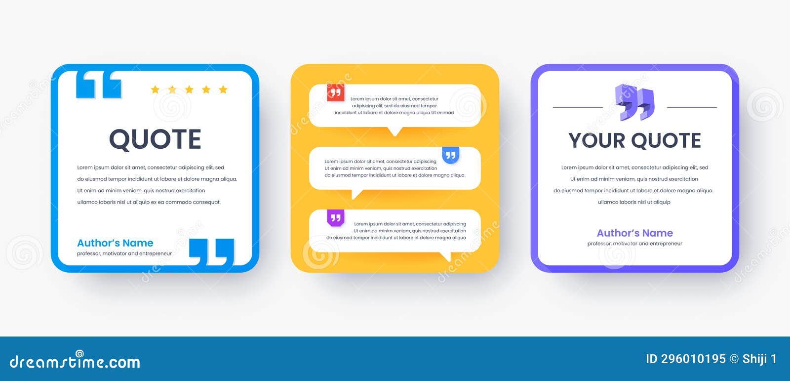 Social Media Post Quote Template Stock Illustration - Illustration of ...