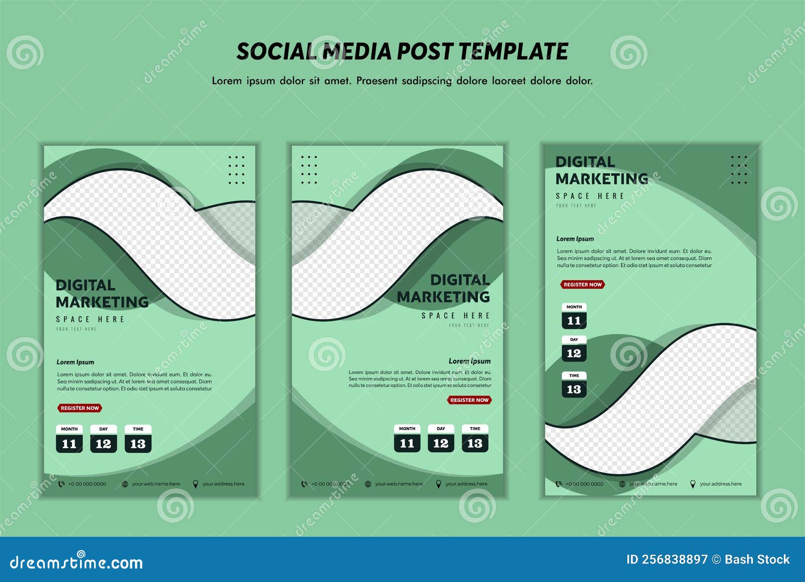 Social Media Post Template Modern Design, for Digital Marketing Online ... Social Media Post Template Modern Design, for Digital Marketing Online ...
