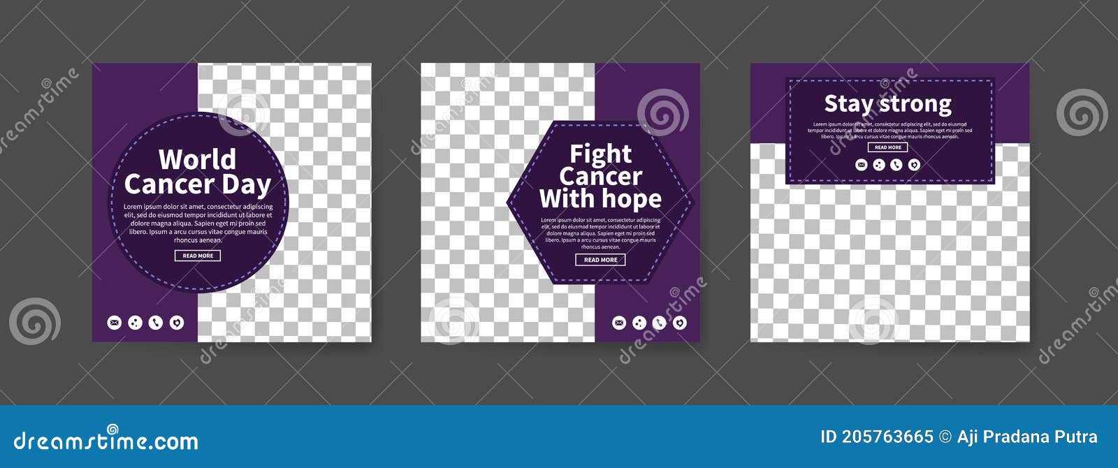 Social Media Post Templates for World Cancer Day. To Warn of the ... Social Media Post Templates for World Cancer Day. To Warn of the ...