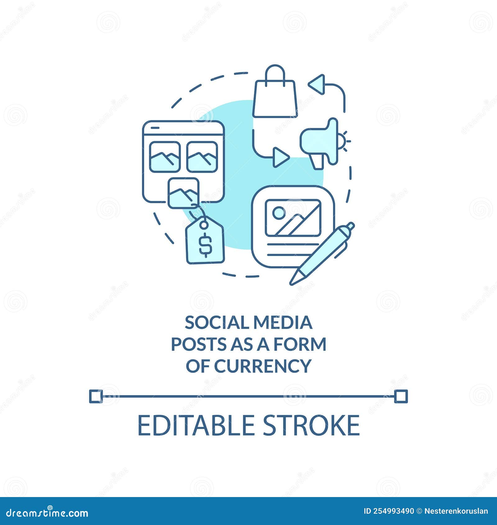 Social Media Posts As Form of Currency Turquoise Concept Icon Stock ... Social Media Posts As Form of Currency Turquoise Concept Icon Stock ...