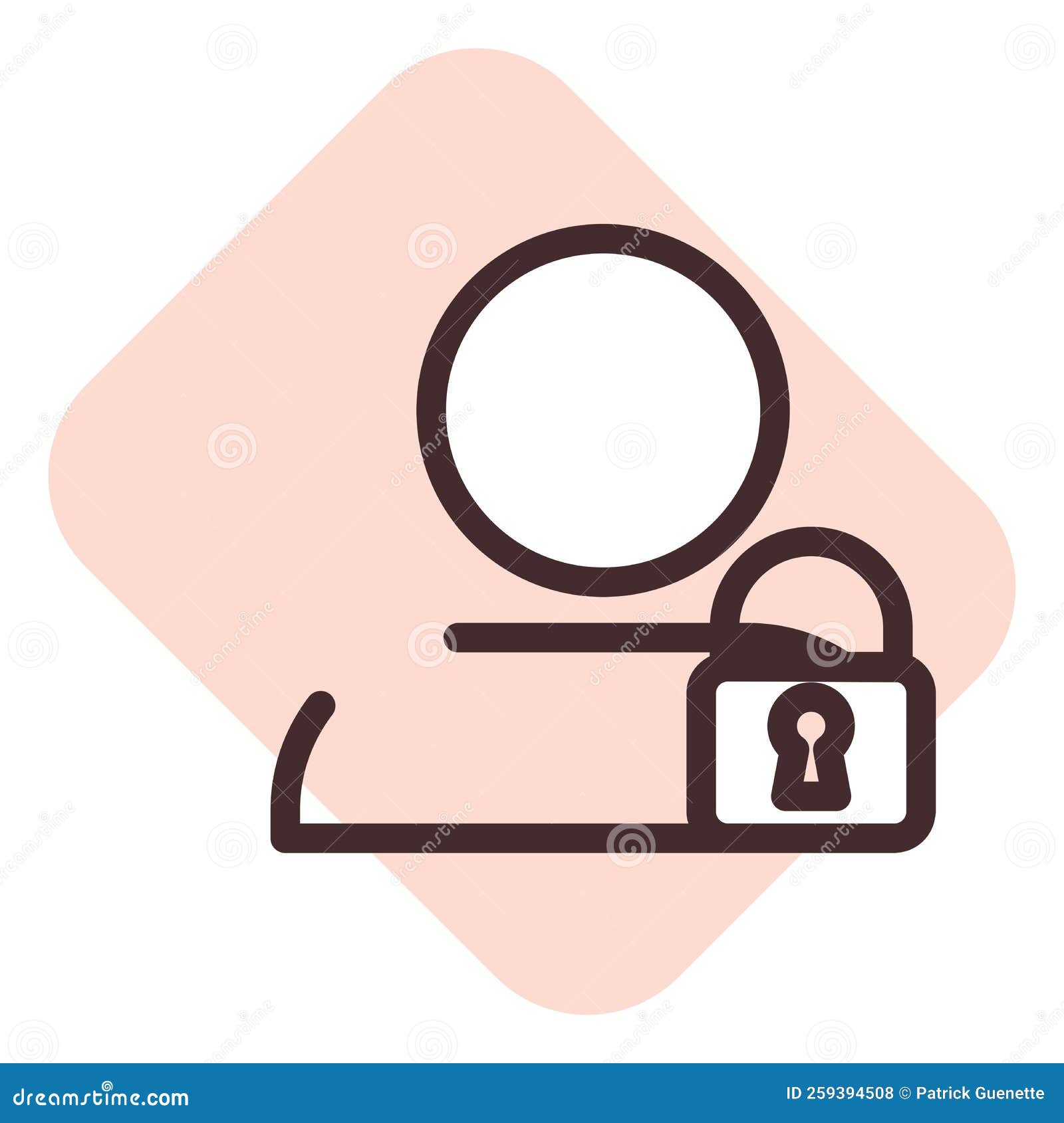 Social media private, icon stock vector. Illustration of design - 259394508