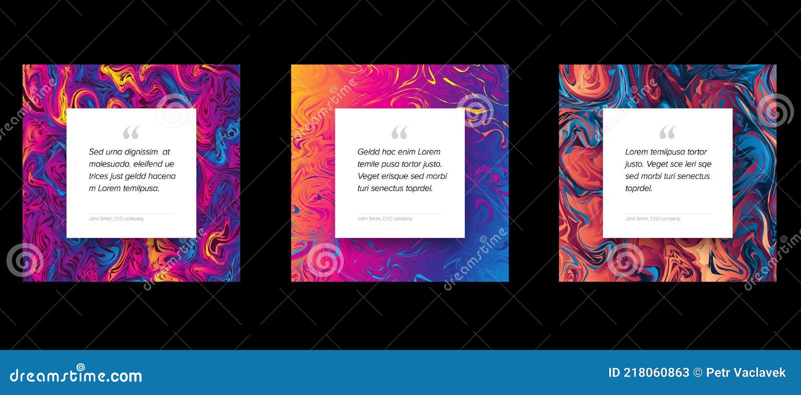 Social Media Quote Template Stock Vector - Illustration of item ...