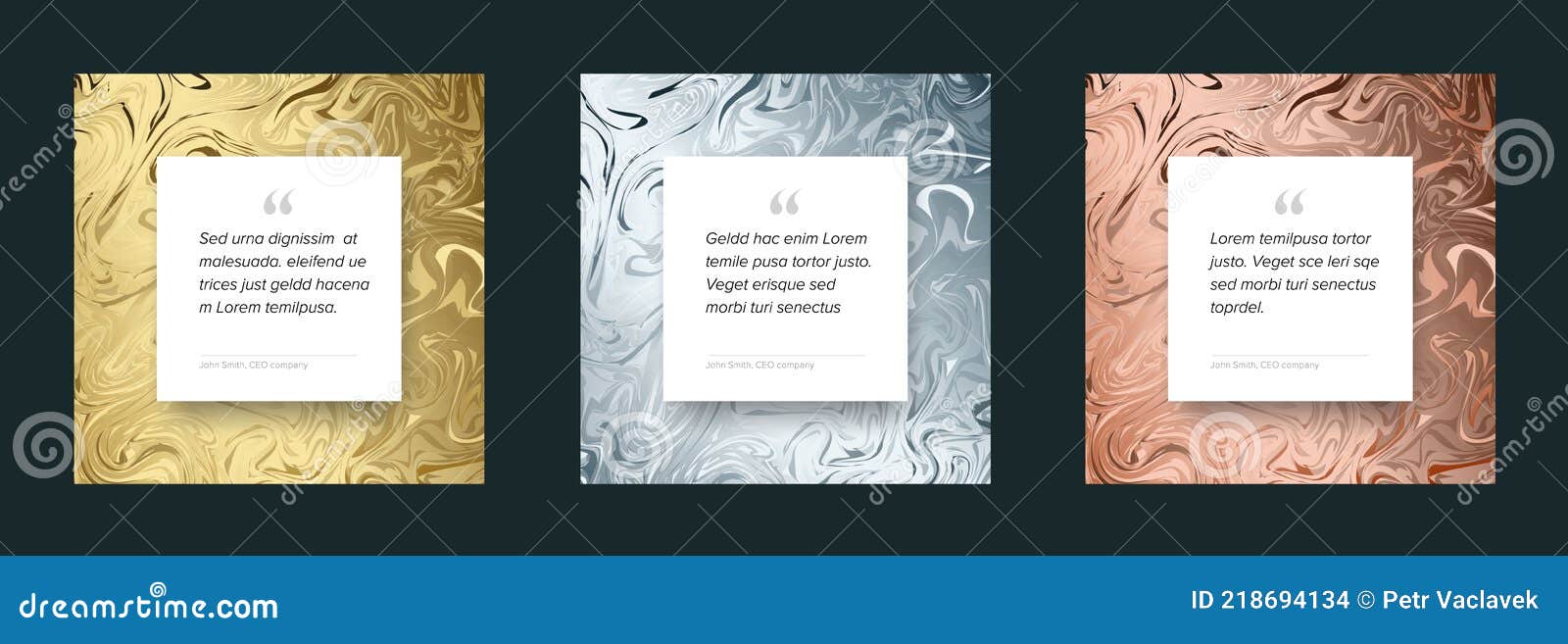 Social Media Quote Template Stock Vector - Illustration of presentation ...