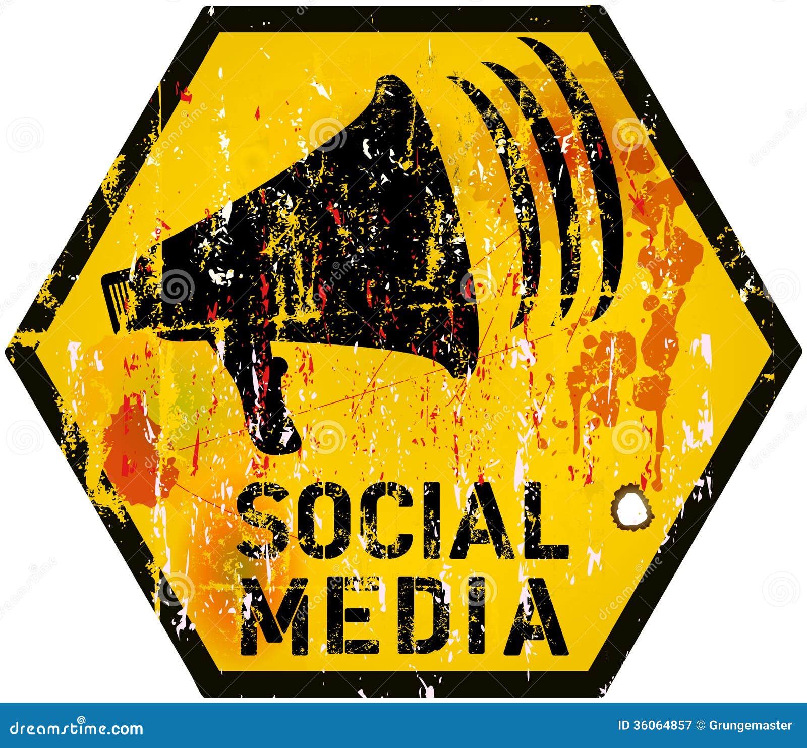 Social media sign stock vector. Illustration of communication - 36064857