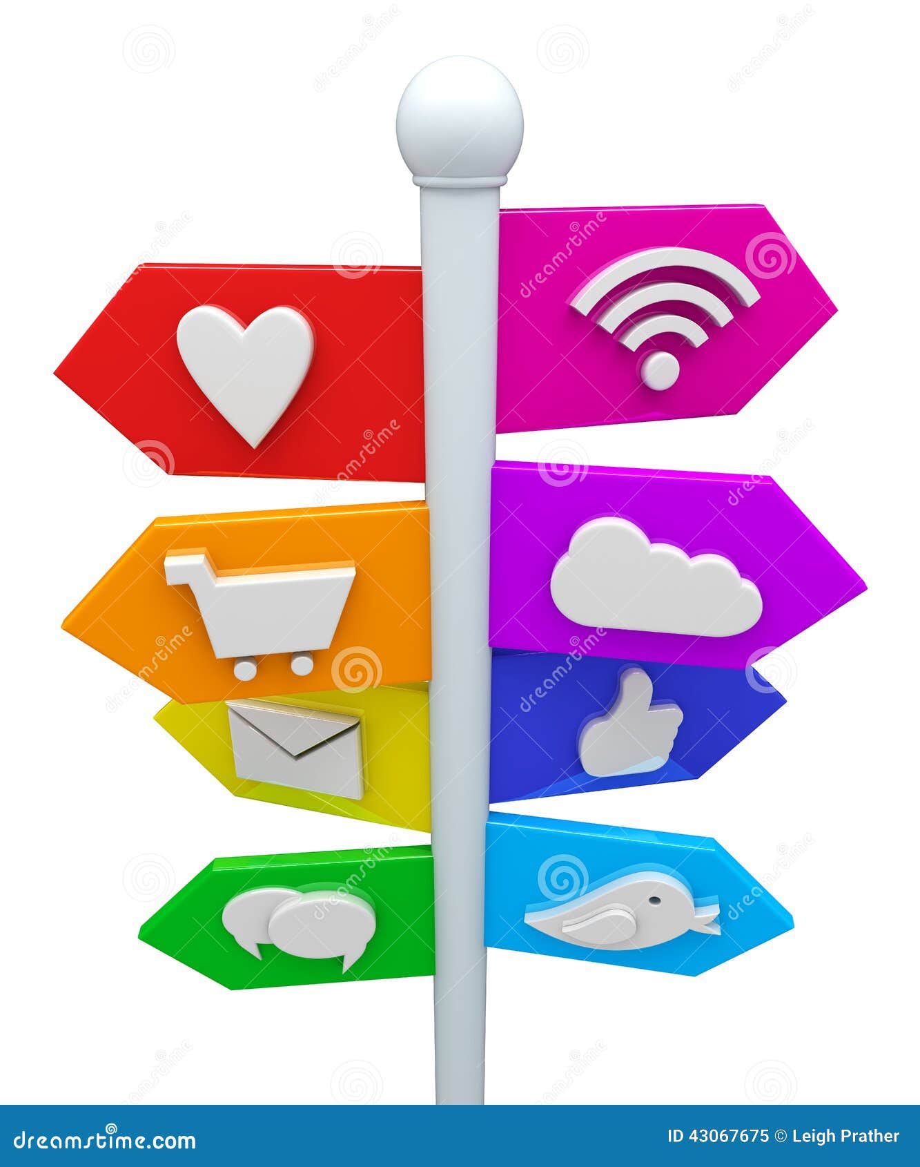 Social media signs stock illustration. Illustration of colors - 43067675