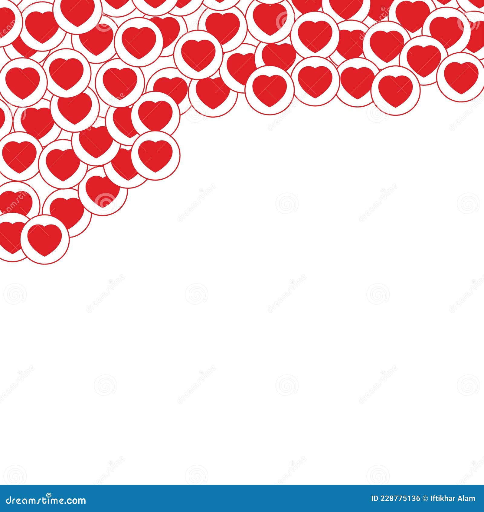 Social Media Simple Frame Design with Red Love Shape. Social Media ...