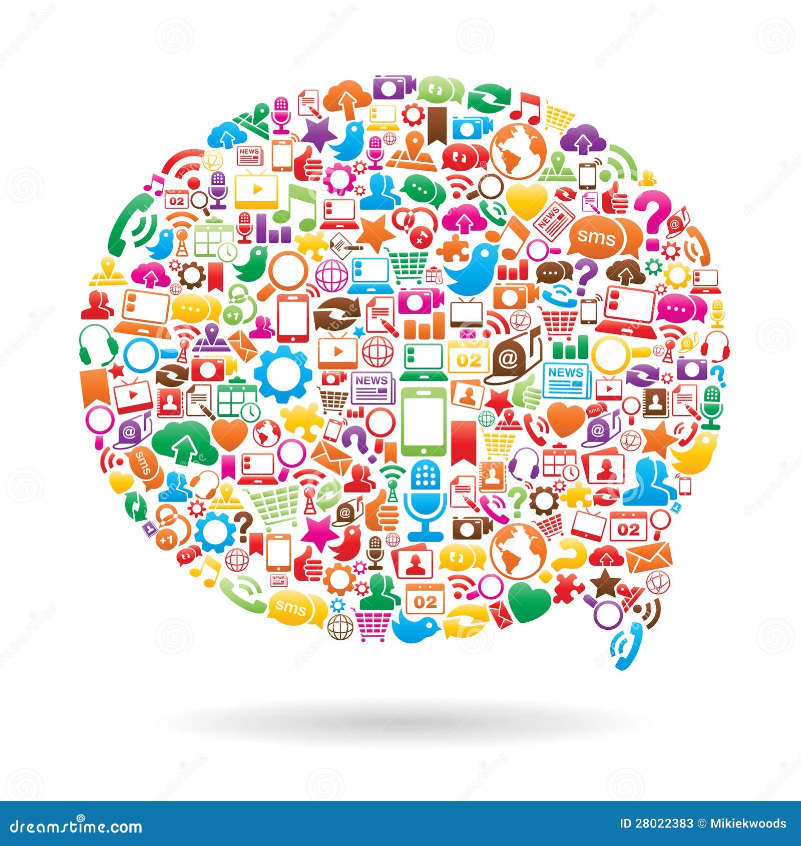 Social Media Speech Bubble stock illustration. Illustration of contact ... Social Media Speech Bubble stock illustration. Illustration of contact ...
