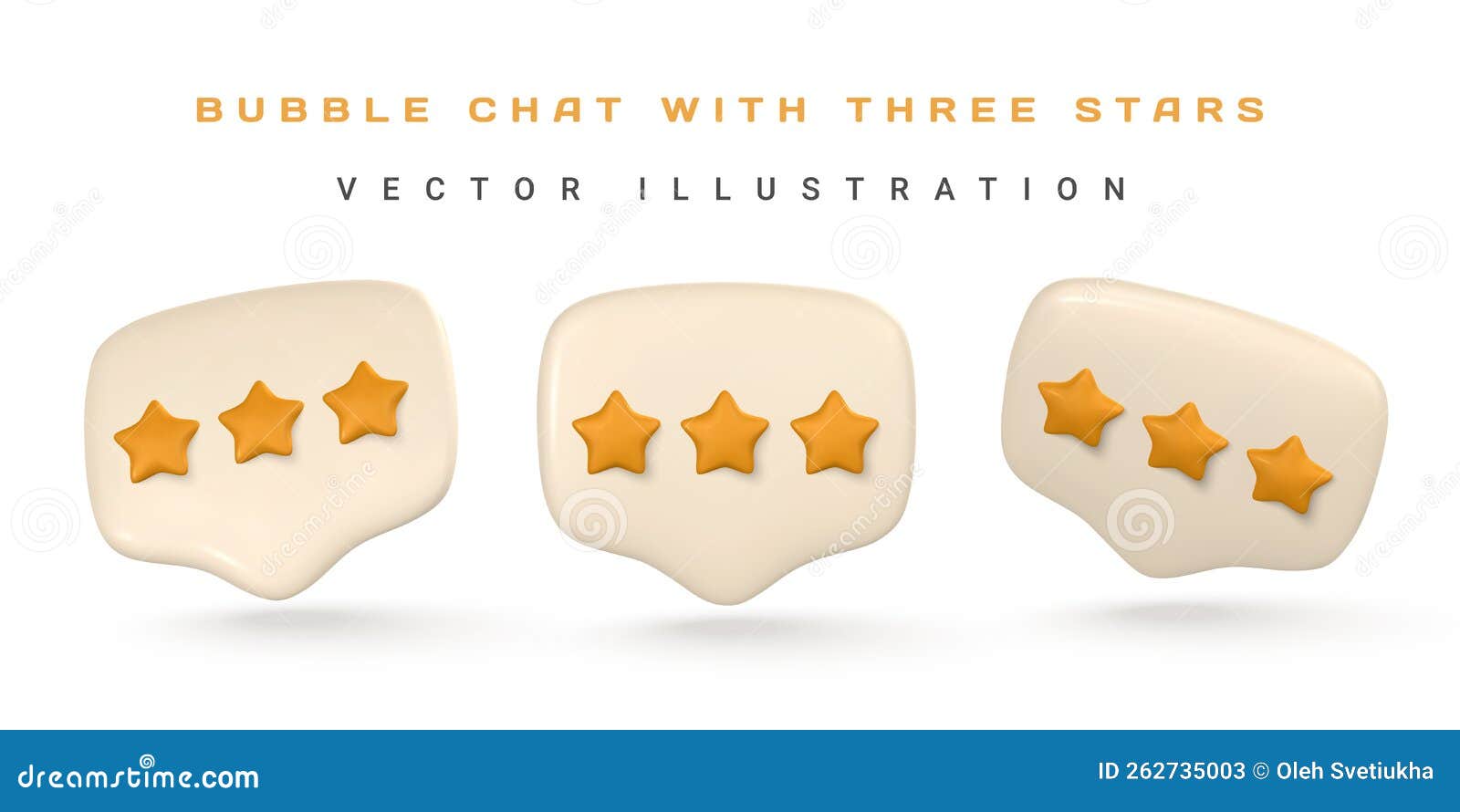 Social Media Speech Bubbles with Star. Customer Rating Feedback Concept ...