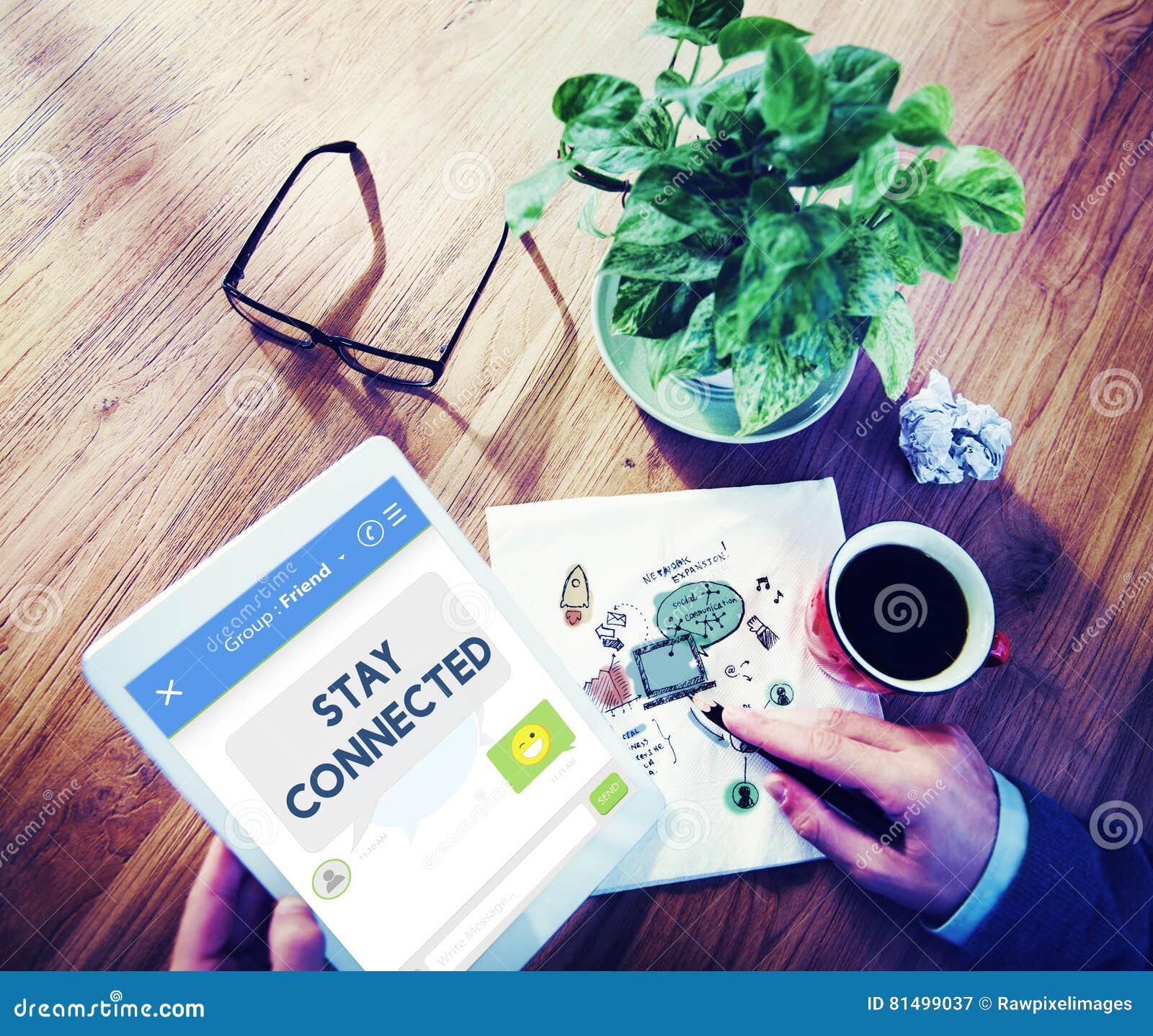 Social Media Stay Connected Concept Stock Image - Image of internet ...