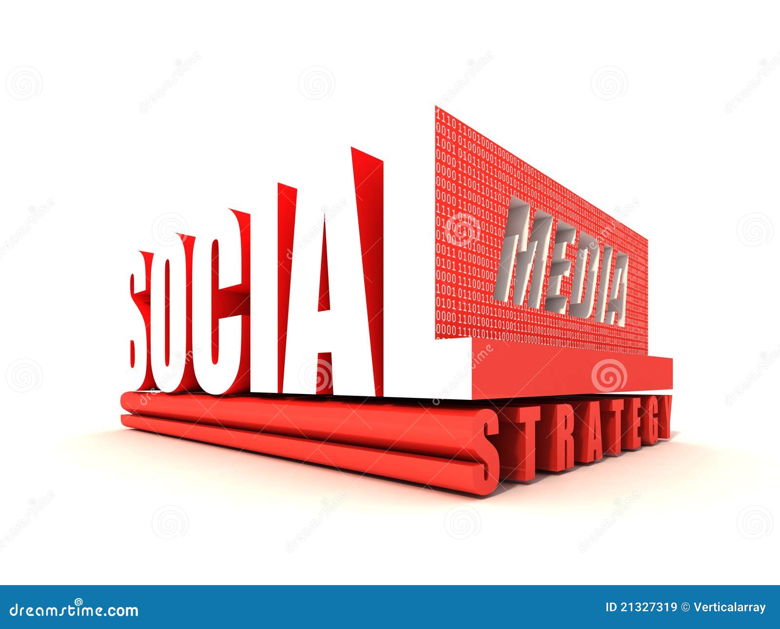 Social Media Strategy stock illustration. Illustration of competitive ...