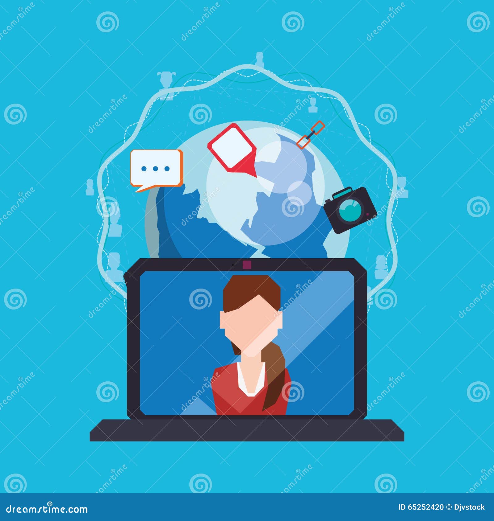 Social Media and Technology Stock Vector - Illustration of innovation ...