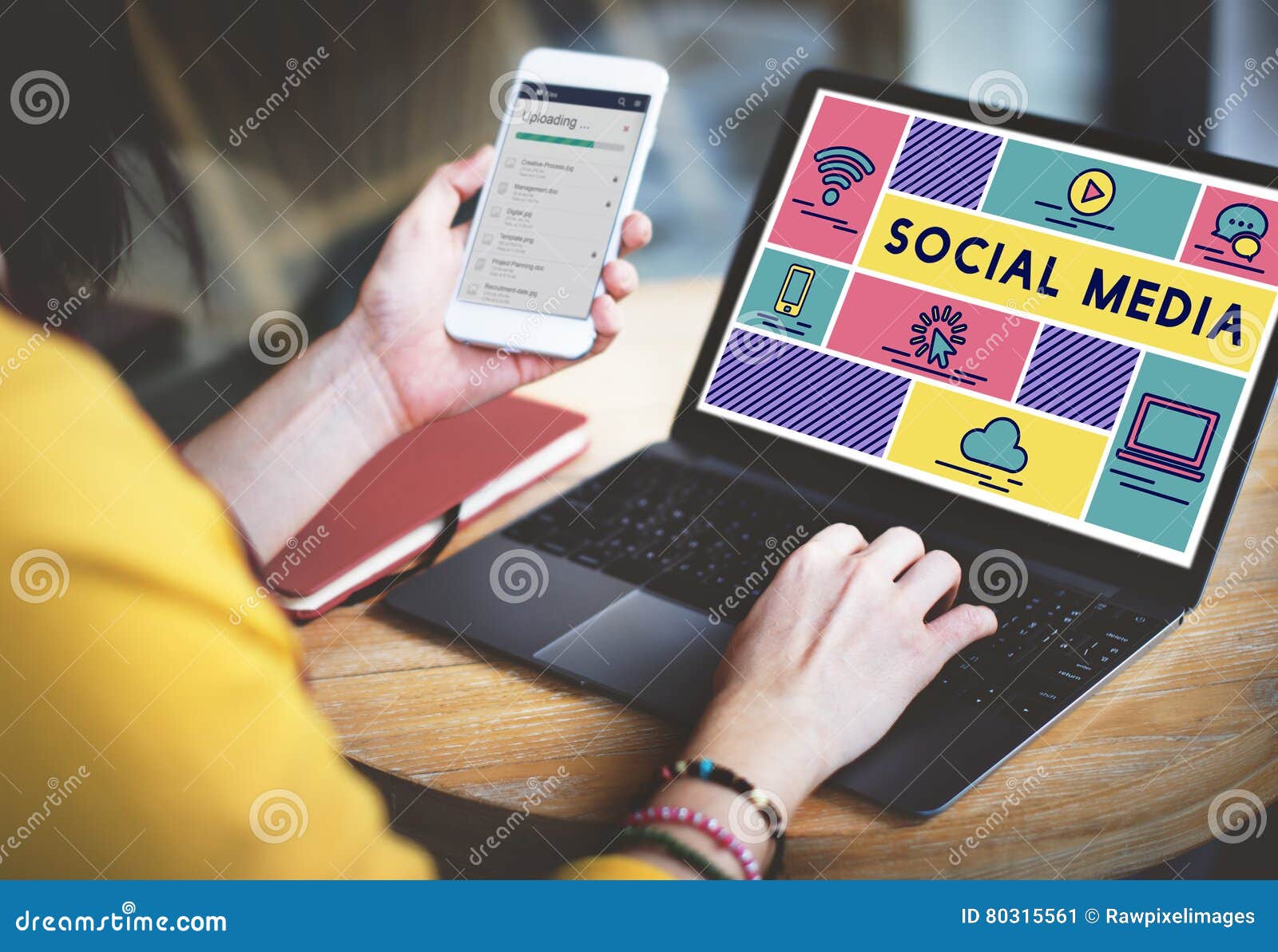 Social Media Technology People Graphic Concept Stock Image - Image of ...