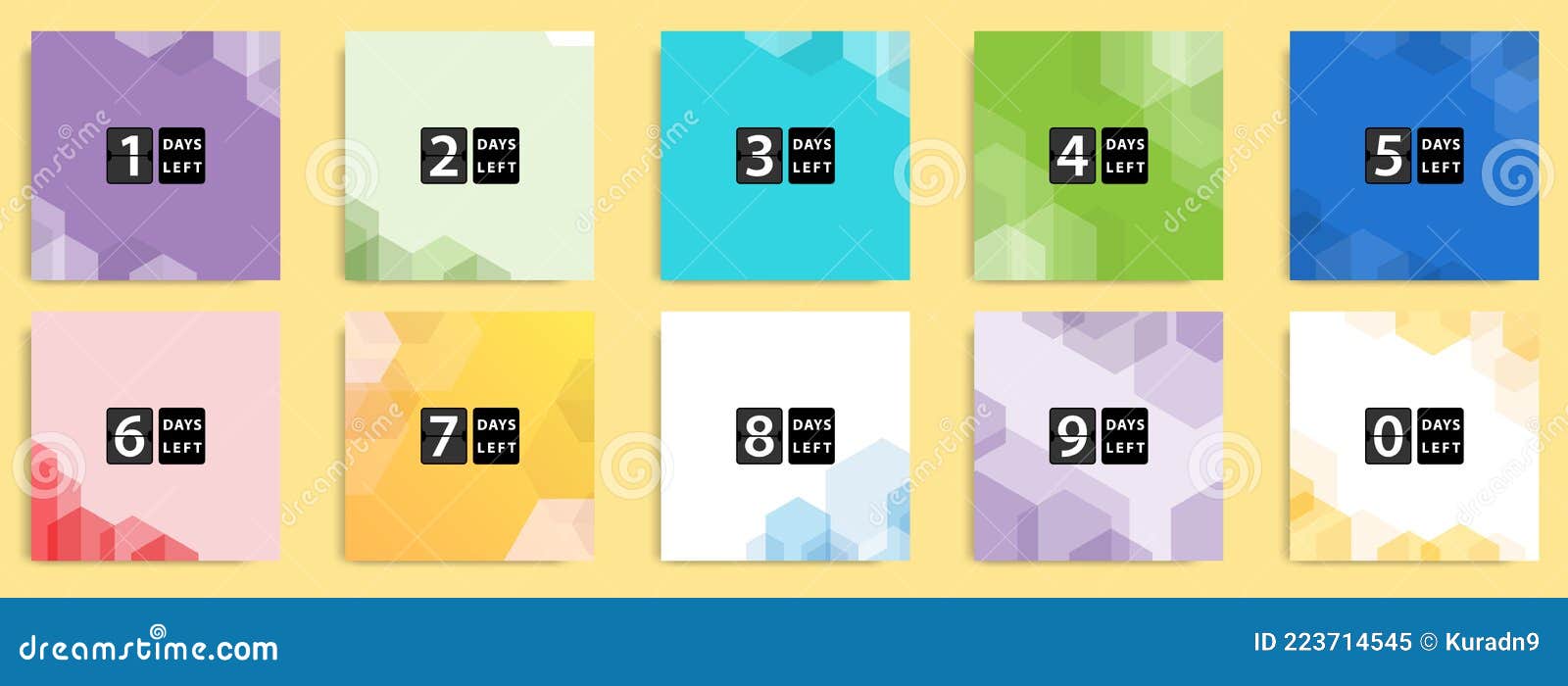 Social Media Template Layout for Counting Down Event Post Banner Feed ...