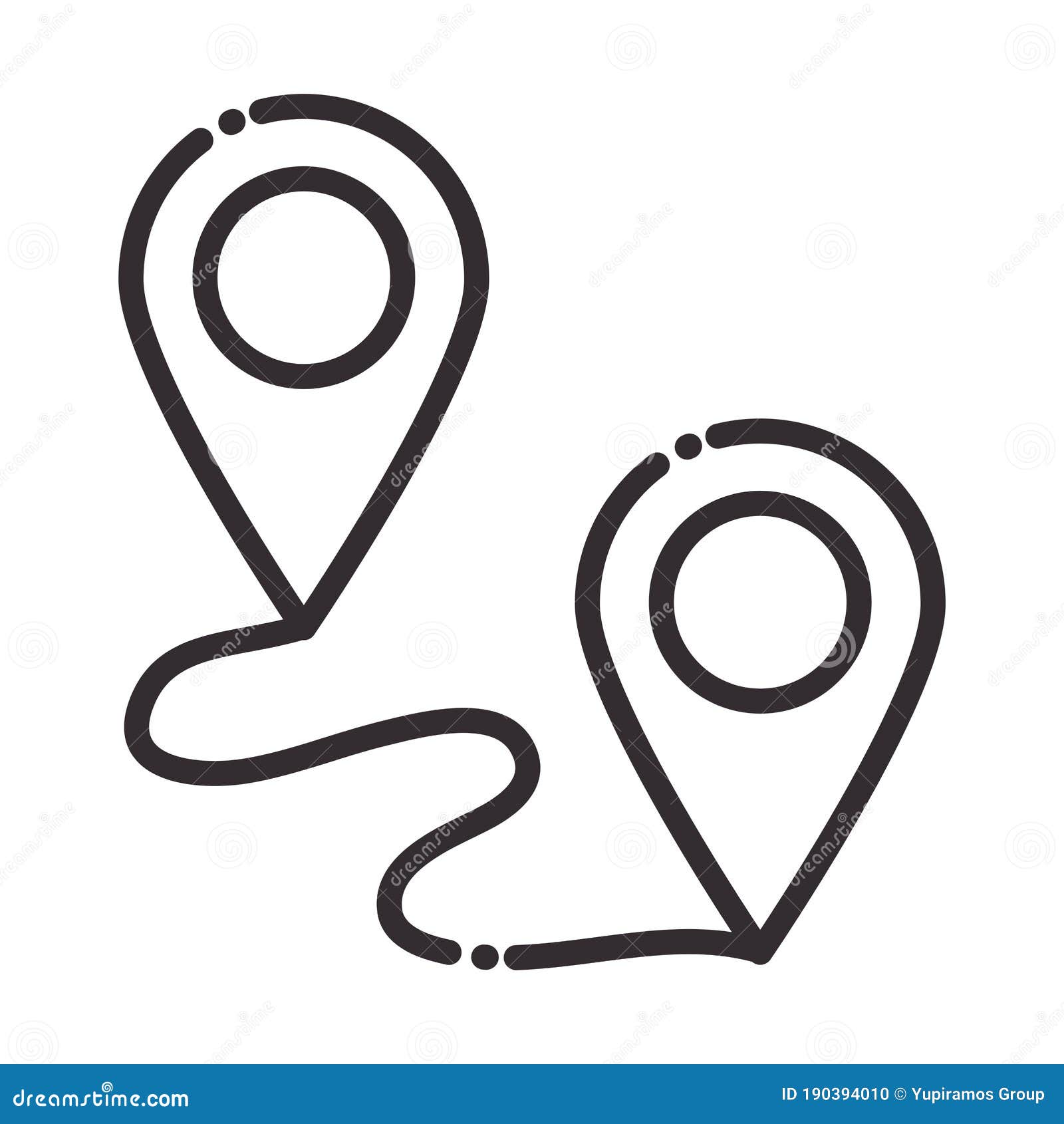 Social Media Tracking Gps Location Pointers Digital Internet Network ...