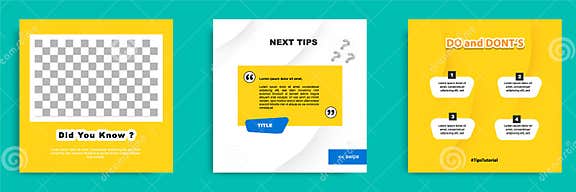 Social Media Tutorial, Tip, Trick, Quick Tips, Layout Template with ...