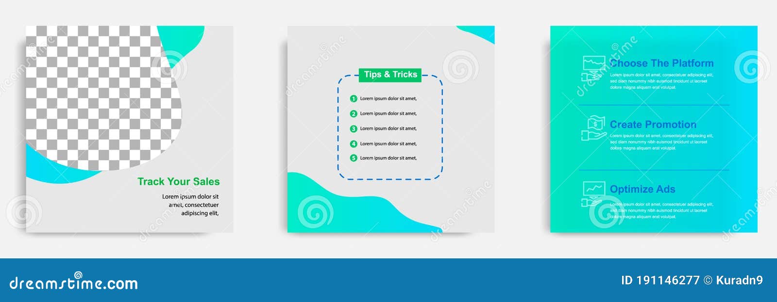 Social Media Tutorial, Tip, Trick, Quick Tips, Layout Template with ...