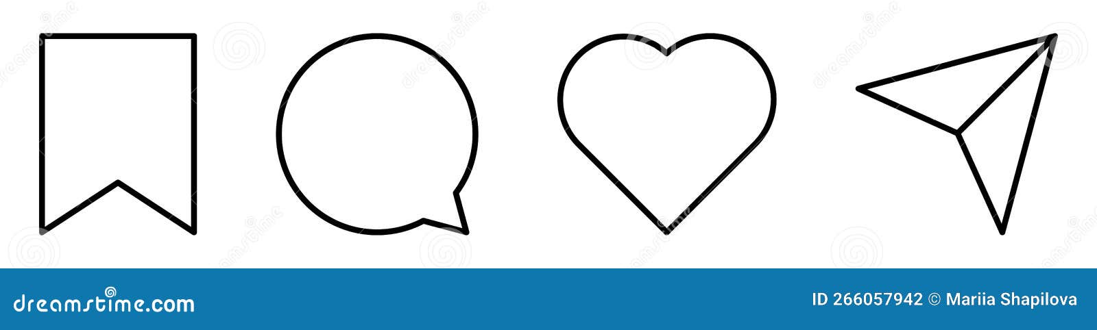 Social Media User Interface Icons Stock Vector - Illustration of love ...