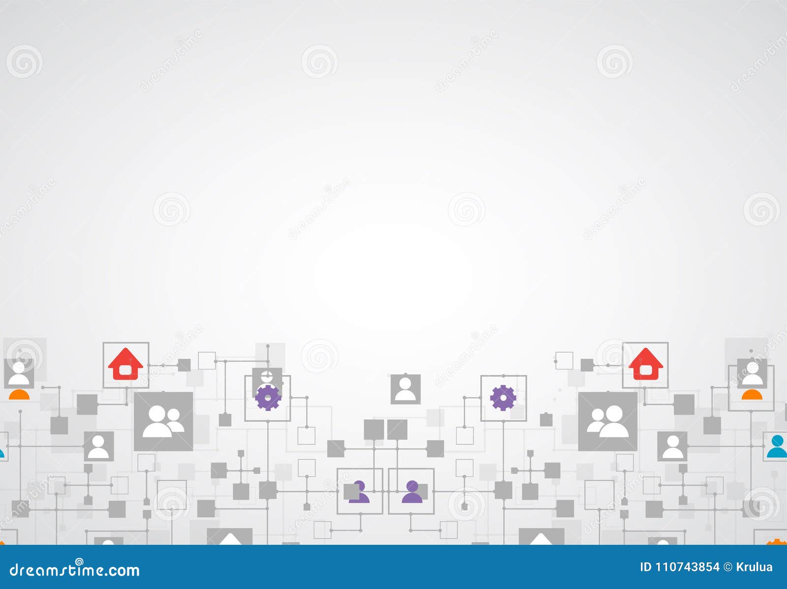 Social Media Vector Background. Network Concept Stock Vector ...