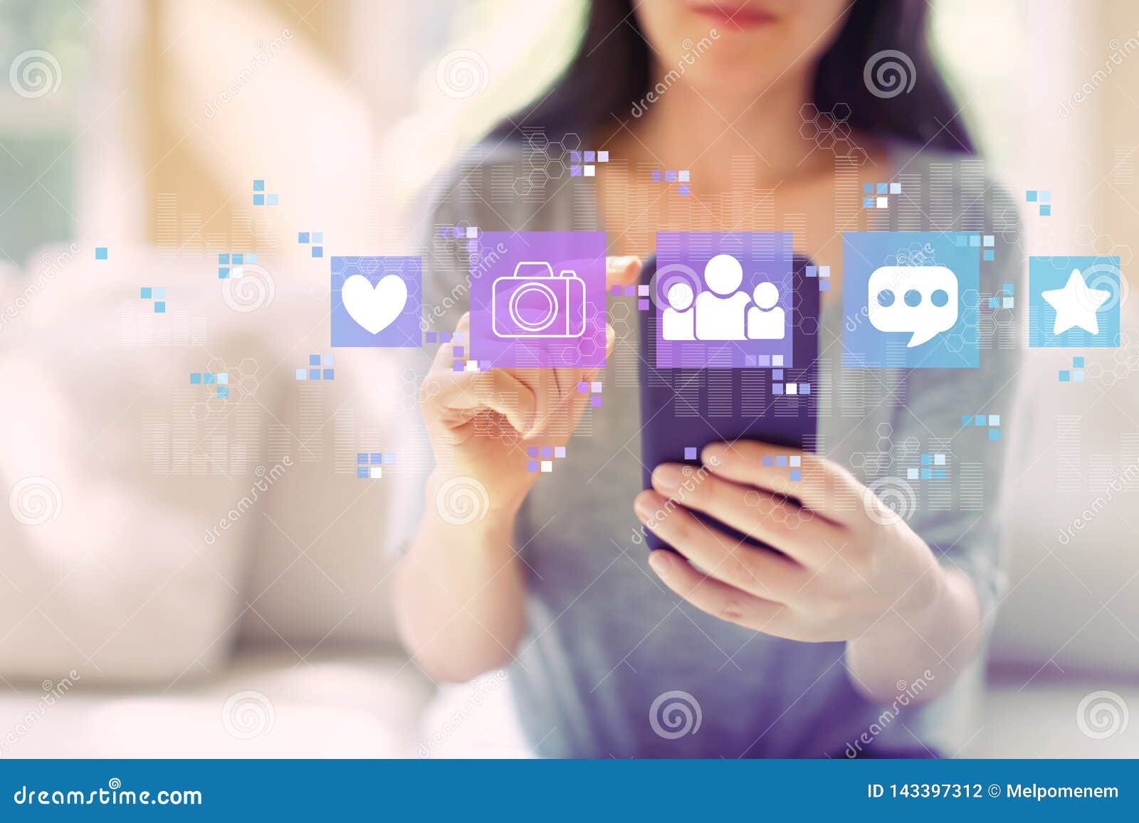 Social Media with Woman Using a Smartphone Stock Photo - Image of ... Social Media with Woman Using a Smartphone Stock Photo - Image of ...
