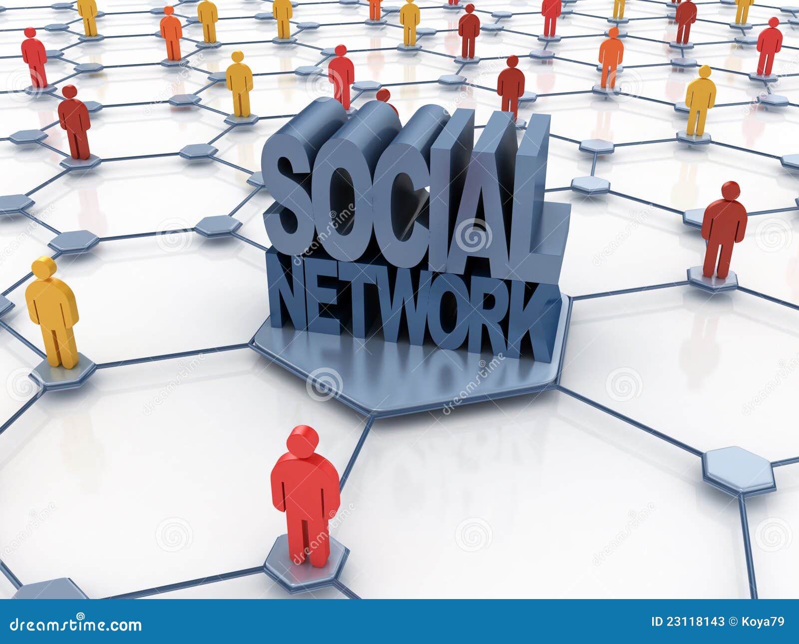 Social network abstract stock illustration. Illustration of connection ...