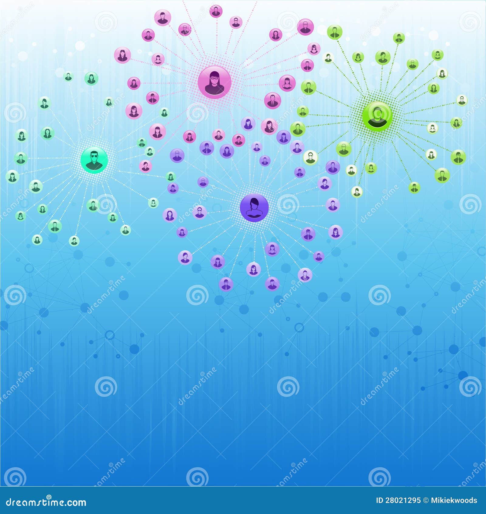 Social Network Abstract Backgroun Warm Stock Illustration ...
