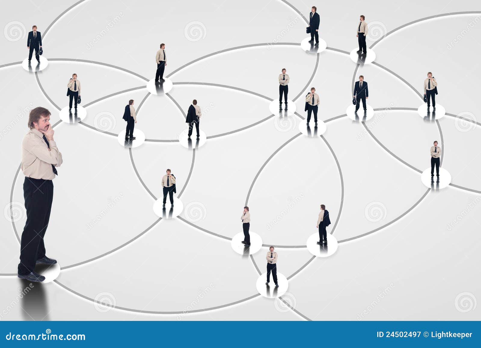 Social Network Analyzed for Business Opportunities Stock Image - Image ...