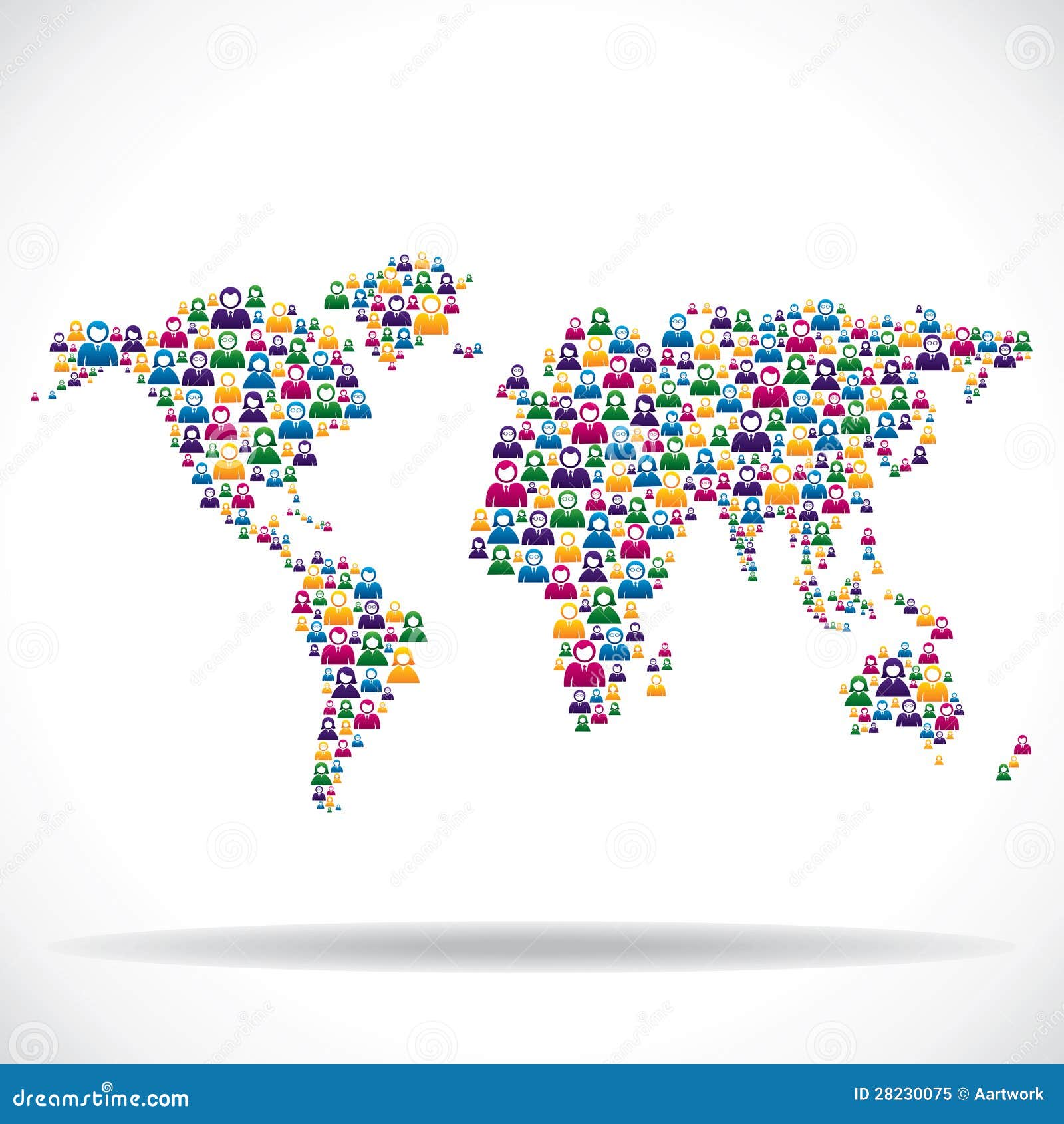 Social Network Around the World Concept Stock Vector - Illustration of ...