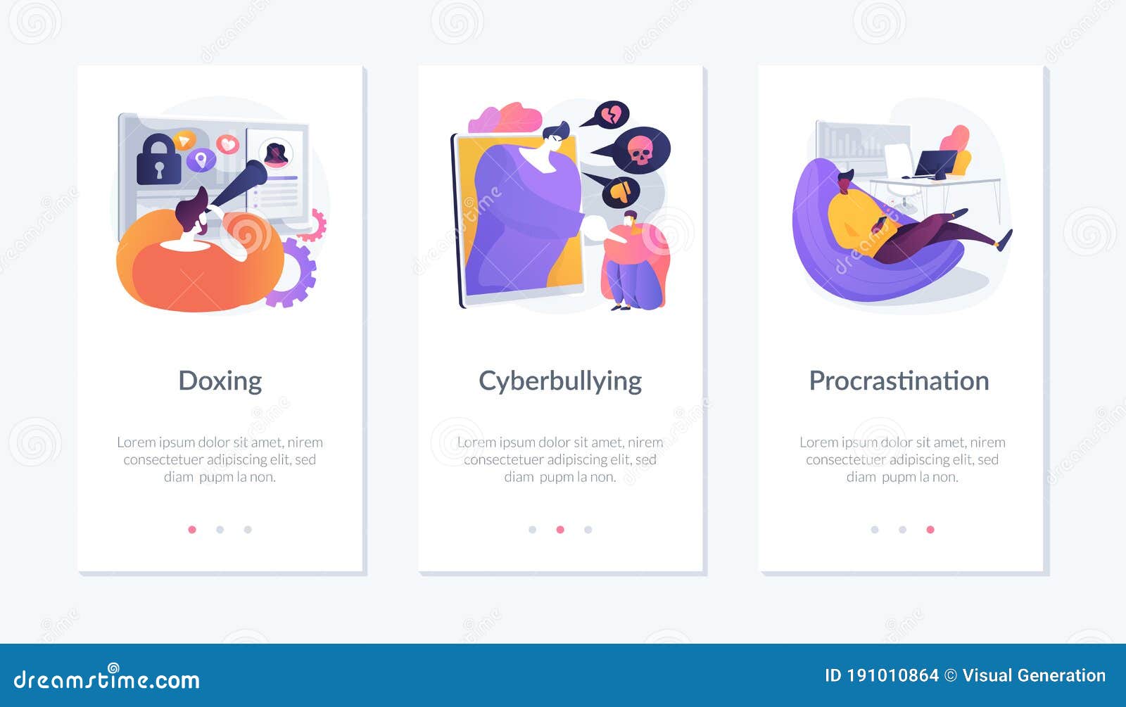 Doxing App Interface Template. Vector Illustration | CartoonDealer.com ...