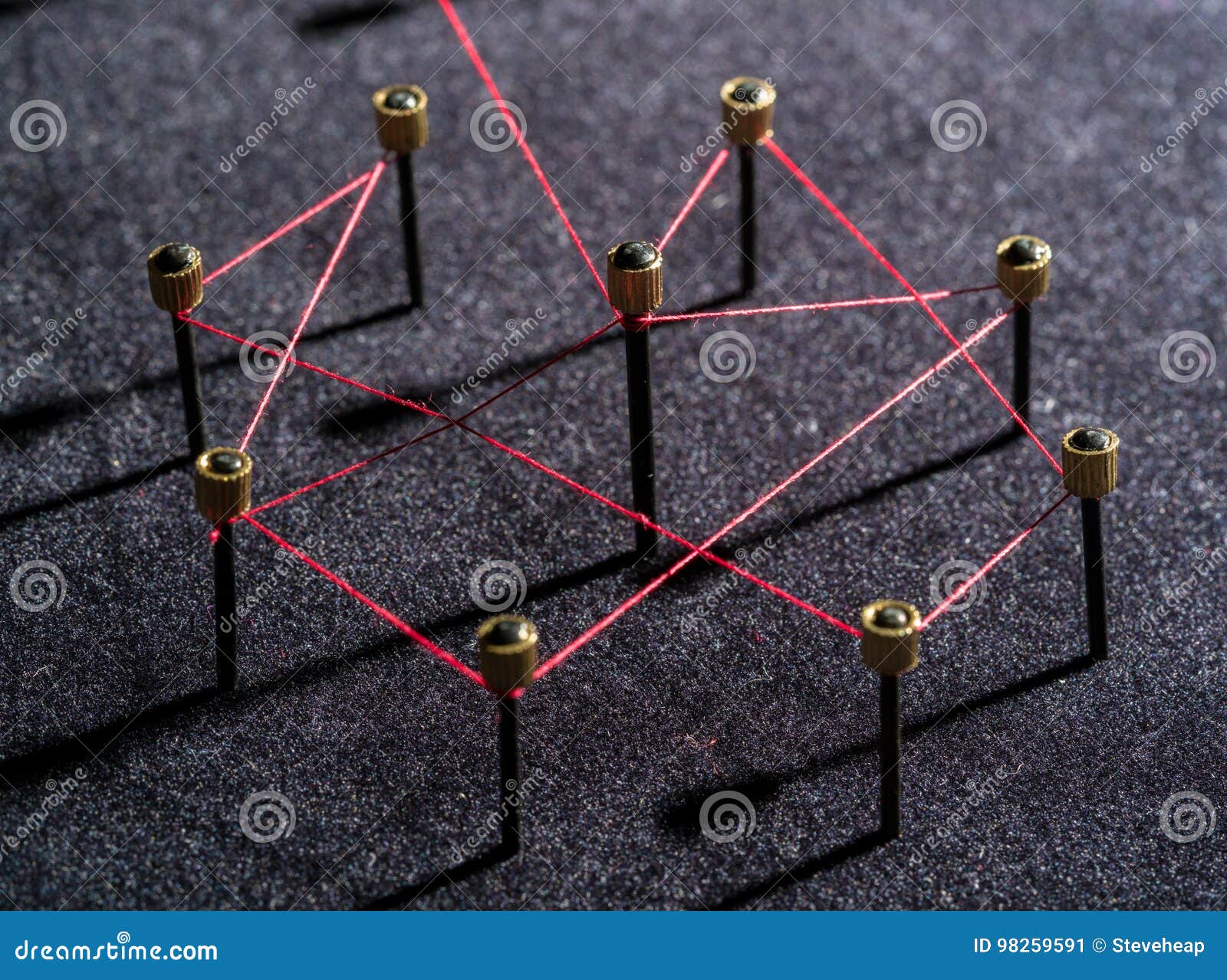 Social Network or Business Organization Concept Stock Image - Image of ...