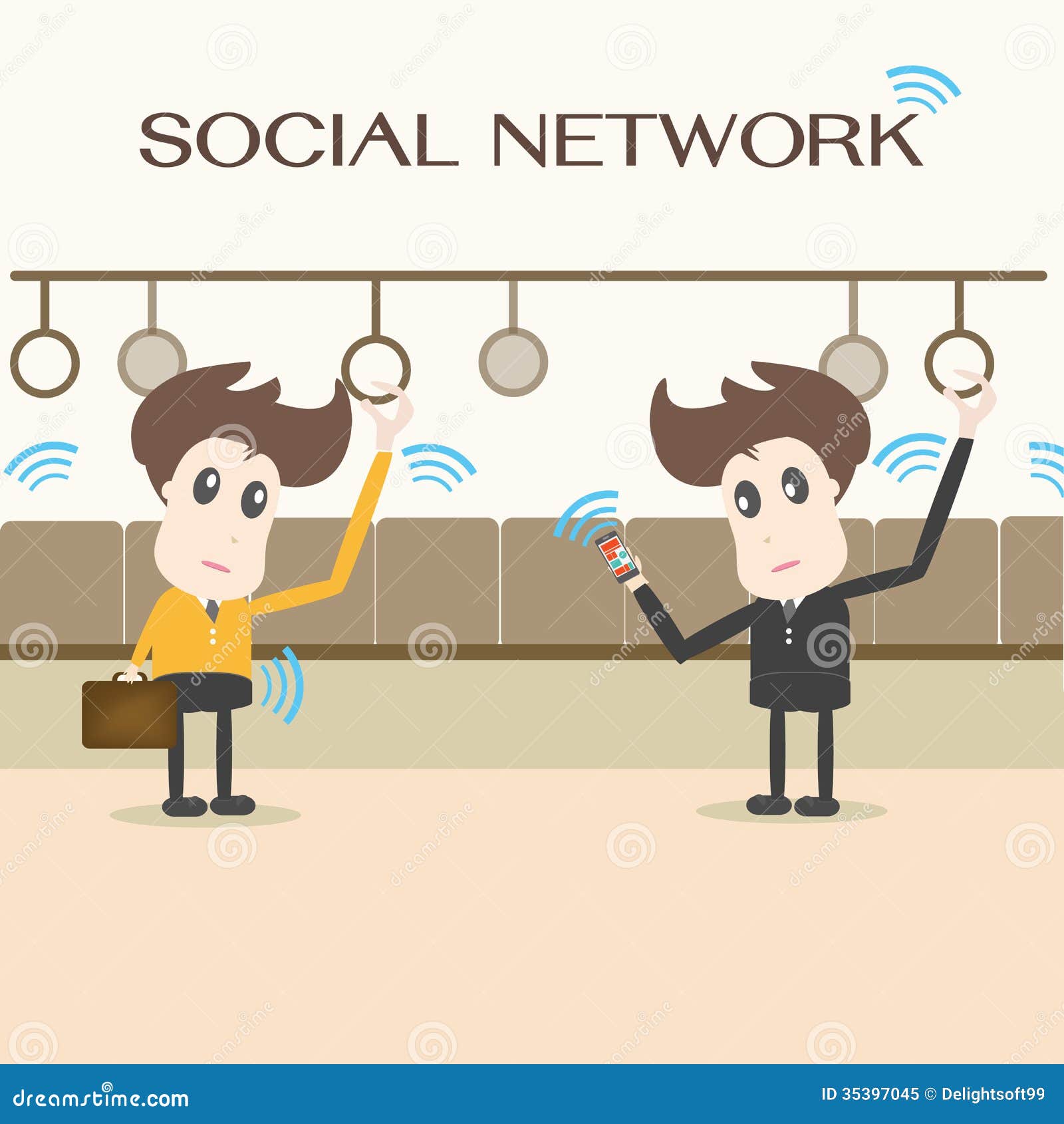 Social network stock vector. Illustration of power, idea - 35397045