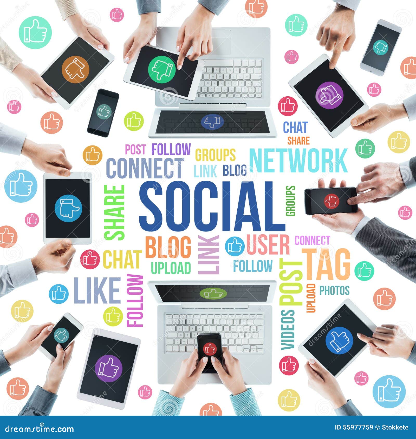 Social network community stock image. Image of community - 55977759