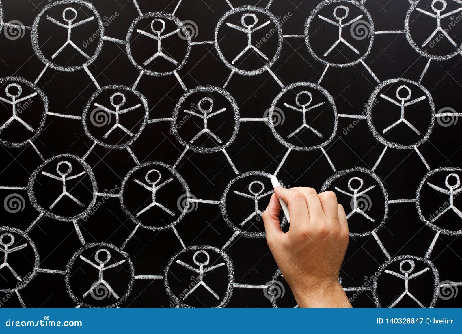 Social Network Community Teamwork Concept Stock Image - Image of ...