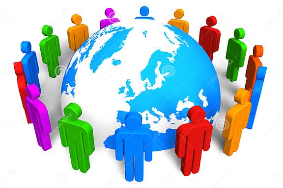 Social network concept stock illustration. Illustration of humanity ...