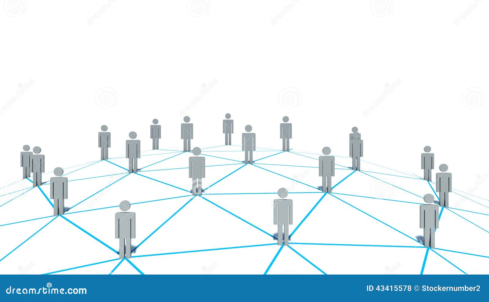 Social Network Concept on White Background Stock Illustration ...
