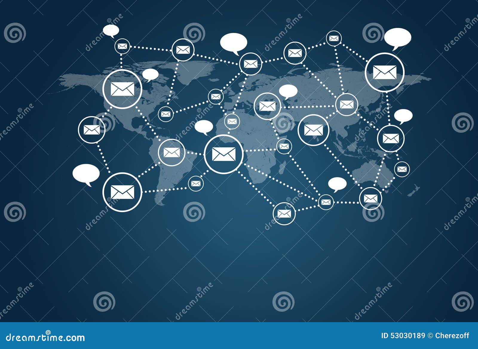 Social network concept stock illustration. Illustration of network ...