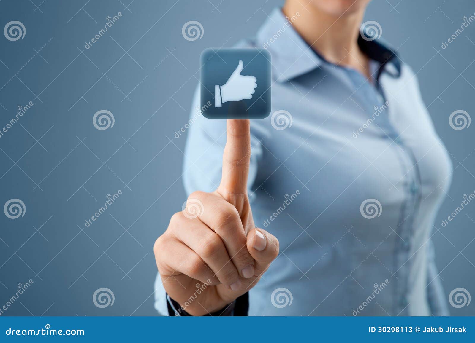Like - social network stock image. Image of blue, button - 30298113