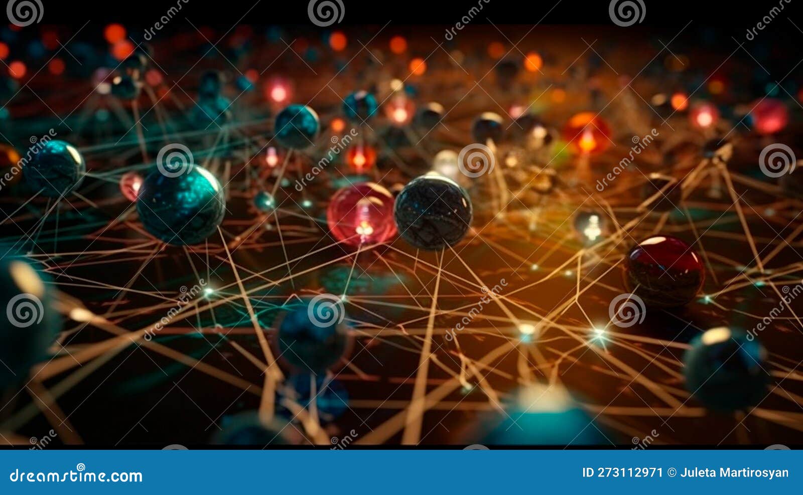 Social Network Connection Concept, Community. Generative AI Stock ...