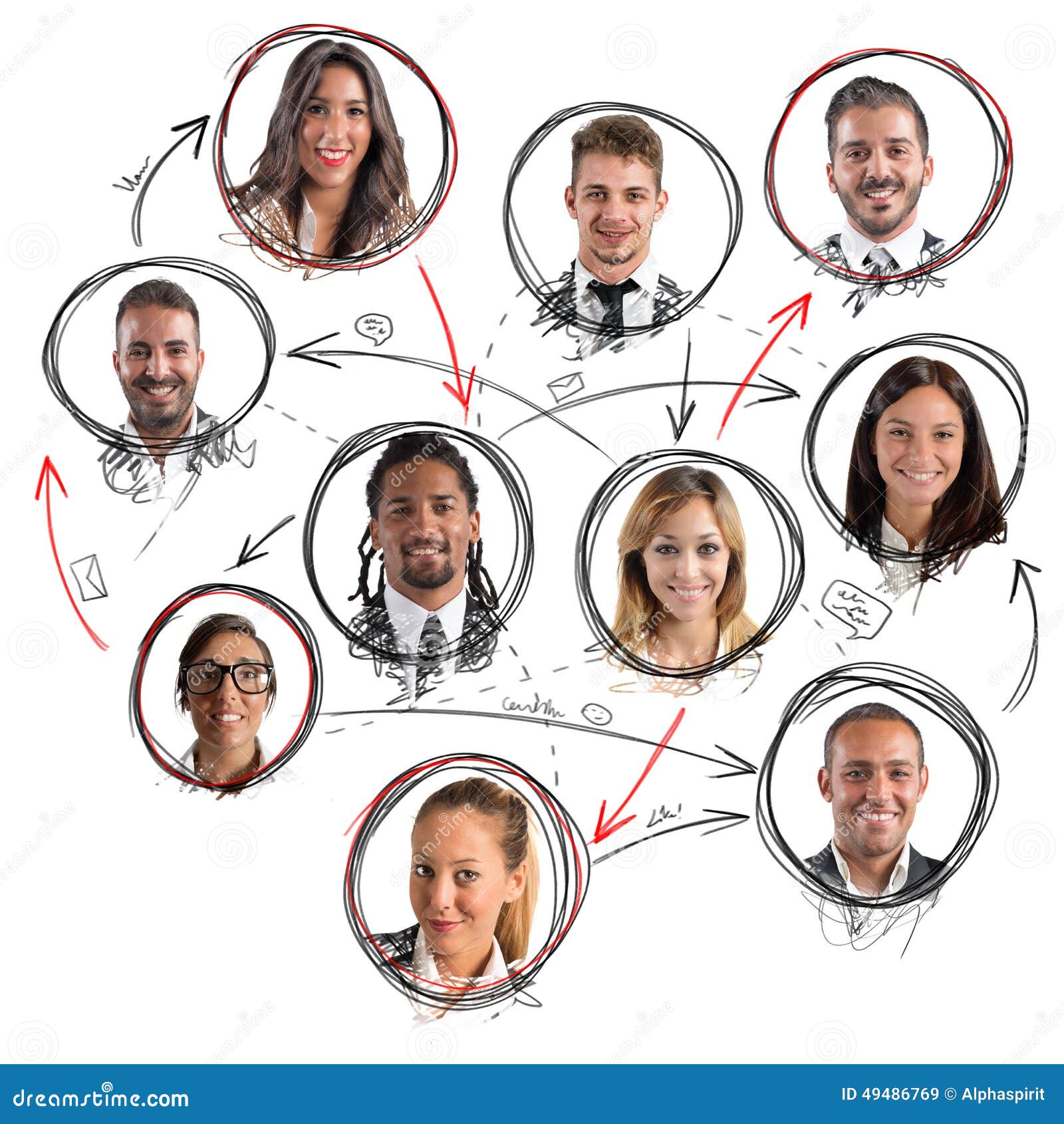 Social Network stock image. Image of company, business - 49486769