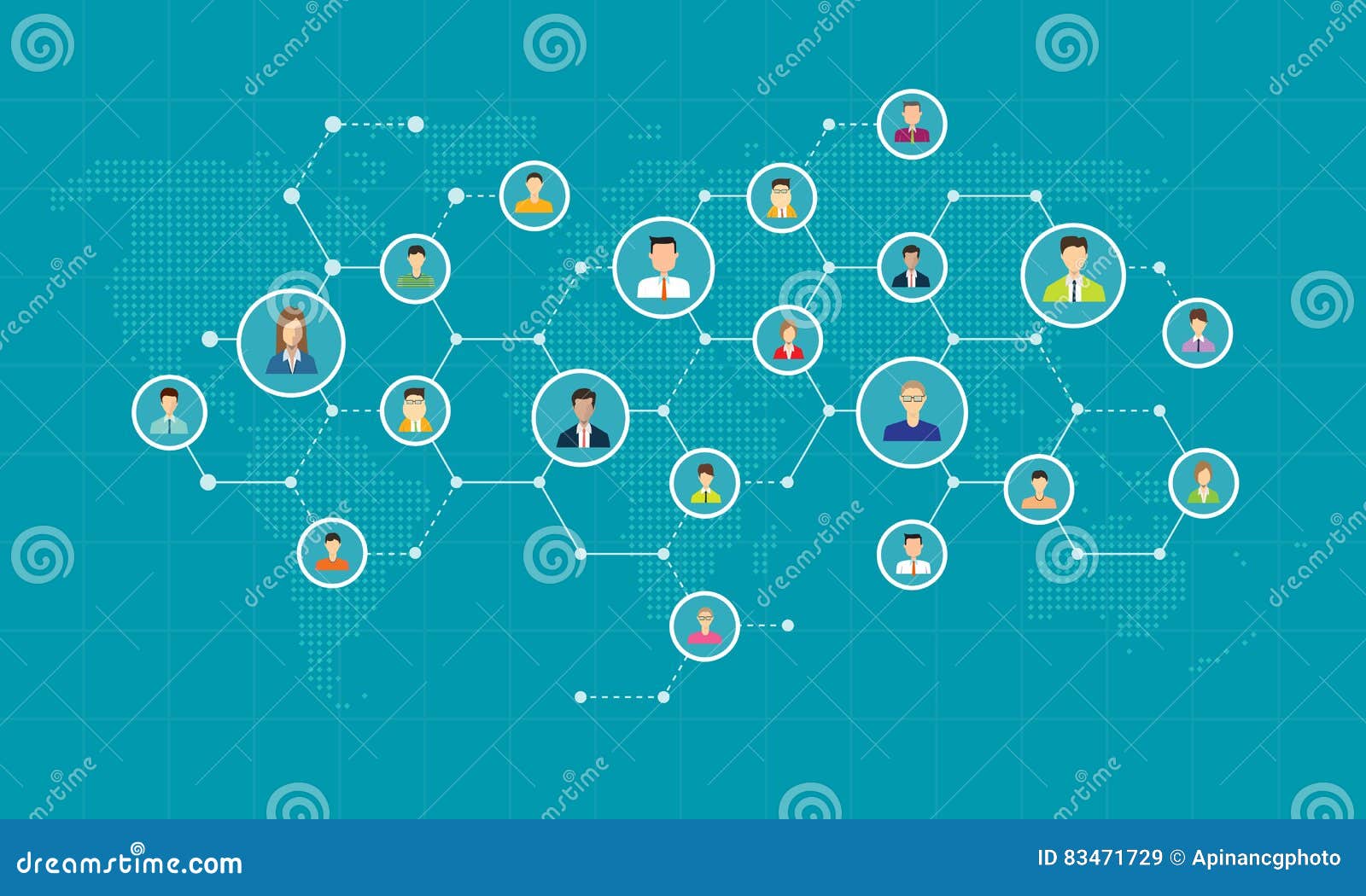 Business Networking Cartoon Vector | CartoonDealer.com #27316719