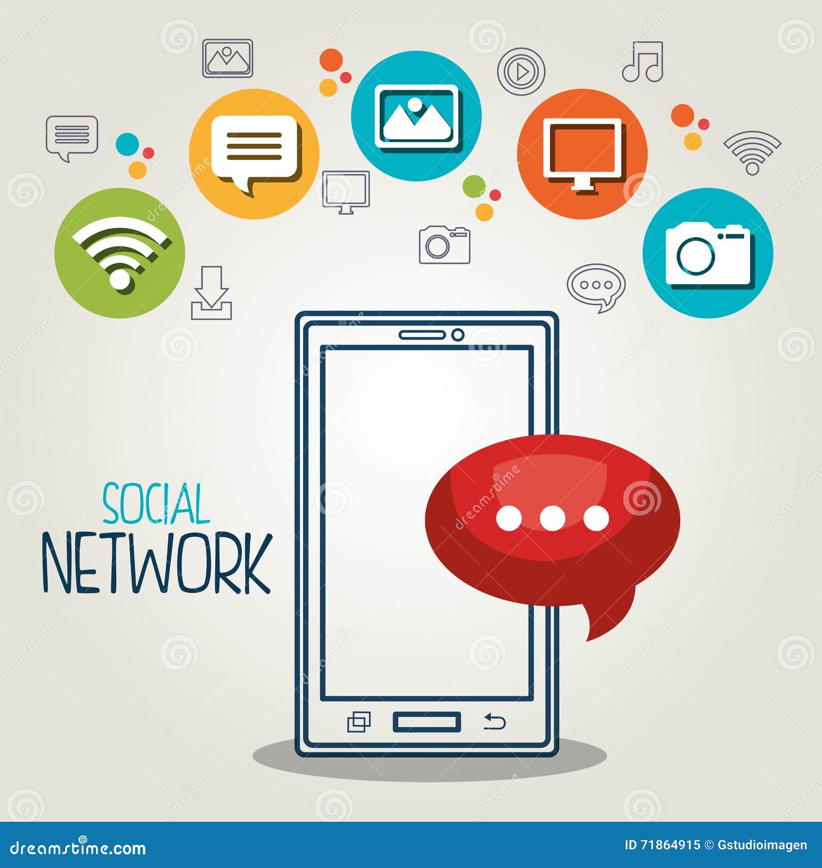 Social network design stock illustration. Illustration of connect ...