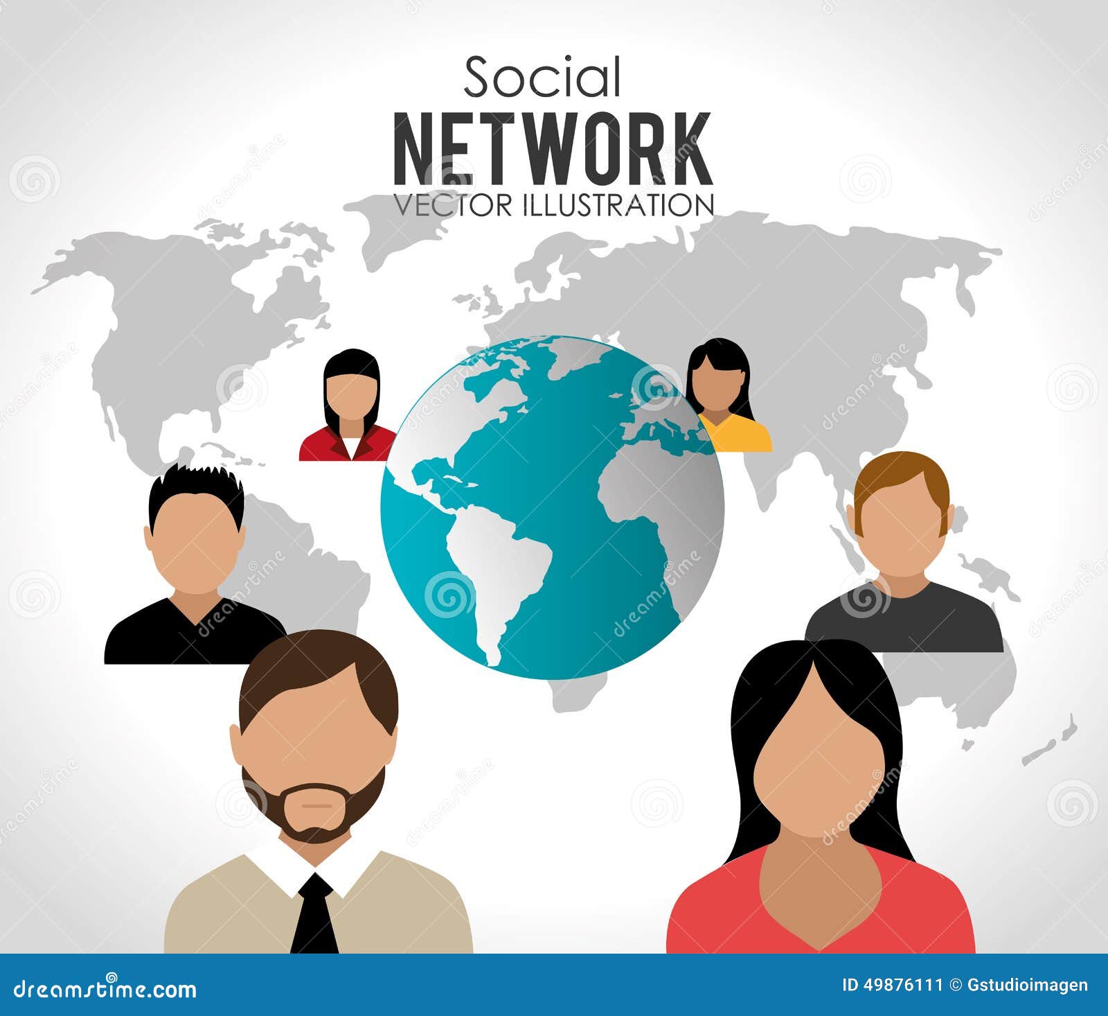Social Network Design, Vector Illustration. Stock Vector - Illustration ...